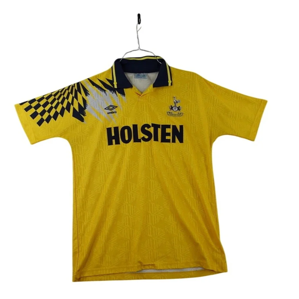 Umbro | Shirts | Vtg Tottenham Hotspur Jersey L Yellow Umbro Holsten ...